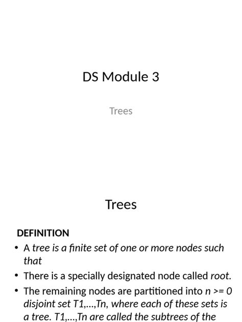 Ds Module 3 Trees Vtu Bcs304 Notes Ppt Pdf Algorithms And Data
