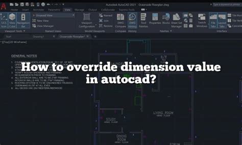 How To Override Dimension Value In Autocad