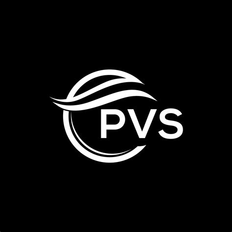 Pvs Letter Logo Design On Black Background Pvs Creative Circle Logo Pvs Initials Letter Logo