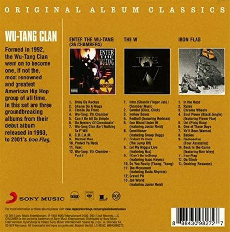 Wu Tang Clan Original Album Classics America Dvd