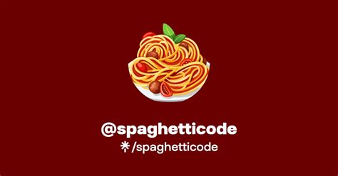 Spaghetticode Twitter Instagram Tiktok Linktree