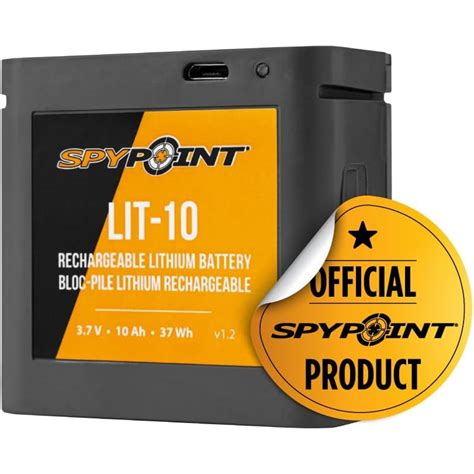 Spypoint Lit 10 3 7v Rechargeable Lithium Battery Link Micro Cell Link 10 200mah For Cellular