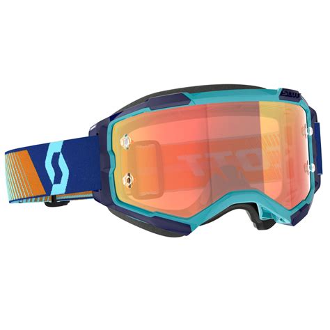 Scott Fury Motocross Goggles Royal Blue Orange