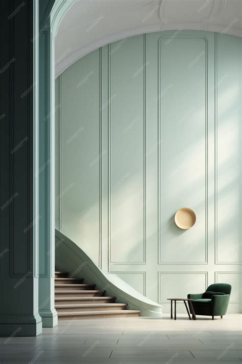 Rendering Of Elegant Neoclassical Interior Ai Generated Image