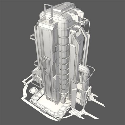 Sci Fi City Building Max