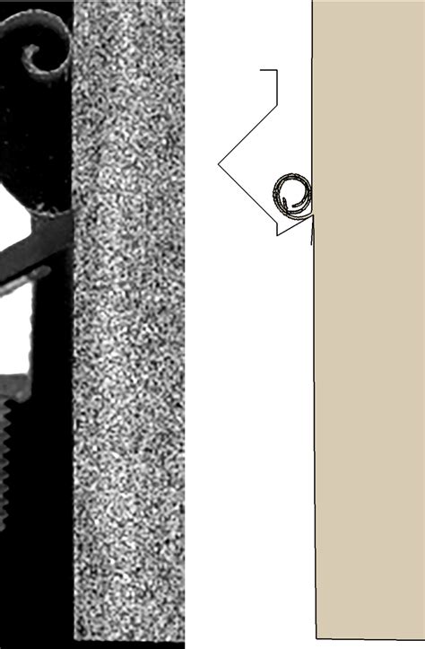 Shape Of Chip From Experiment Left And Computation Right Different