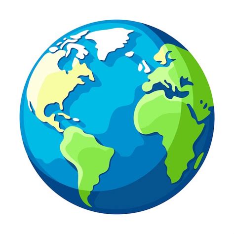 Planeta tierra o mapa de la tierra o mapa del mundo ilustración