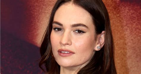 Lily James Stuns In Black Two Piece Swimsuit On The Beach Swimsuit
