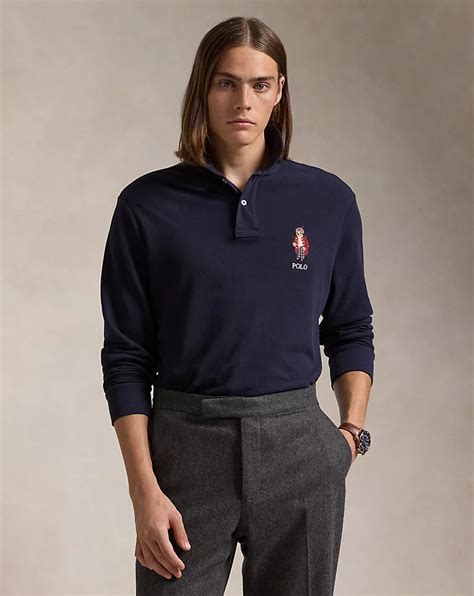 Classic Fit Polo Bear Mesh Polo Shirt Ralph Lauren® Australia
