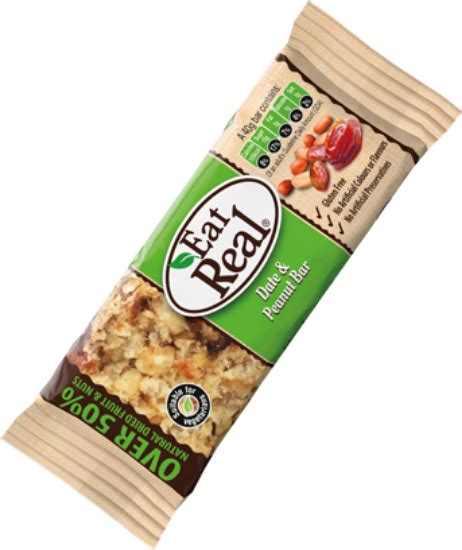 Holdbart Eat Real Dates Peanut Bar