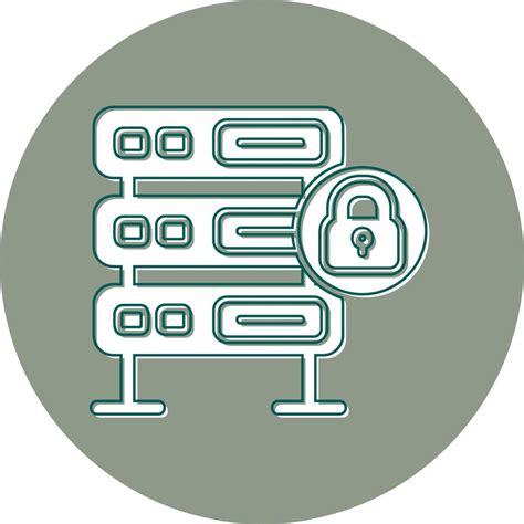 Server Encrypted Vector Icon 20330485 Vector Art At Vecteezy