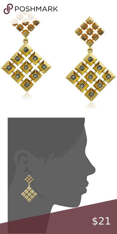 House Of Harlow 1960 The Lyra Statement Gold Drop House Of Harlow