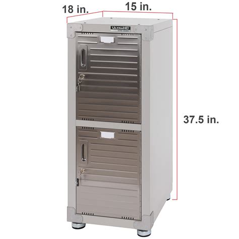 Seville Classics Ultrahd 4 Door Stackable Locker Cabinets