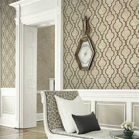 Trellis Ogee Wallpaper By Seabrook Lelands Wallpaper