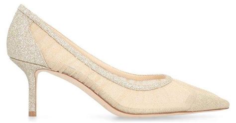 Jimmy Choo Love 65 Pointed Toe Mesh Pumps In Natural Lyst