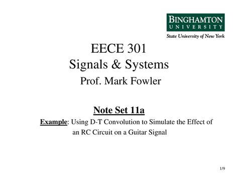 Lec B Elec Lec B Elec Eece Signals Systems Prof