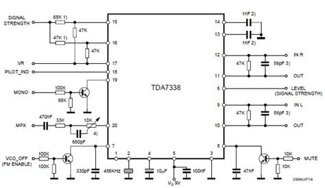 TDA7338 FM Stereo Decoder Circuit Design Electronic Project