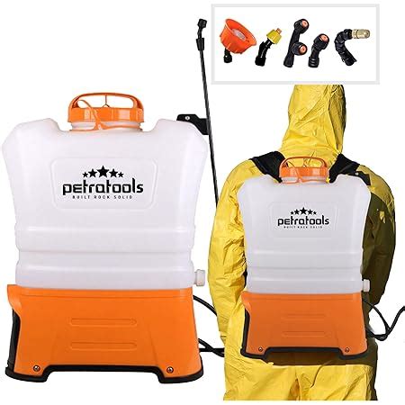 Amazon PetraTools Battery Powered Backpack Sprayer Compact Lawn