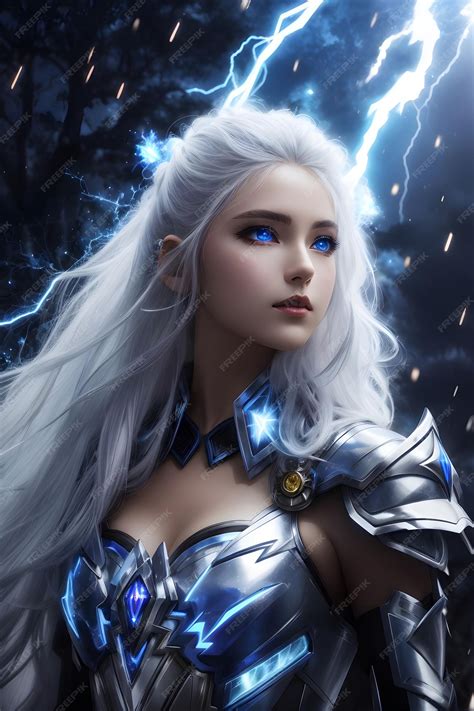 Premium Photo Futuristic Anime Girl Futuristic Anime Girl Portrait