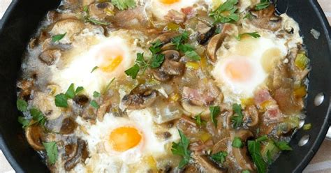 Huevos a la bretona cena fácil al horno en 20 minutos
