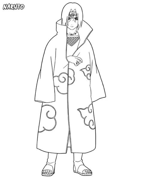 Uchiha Itachi Coloring Page