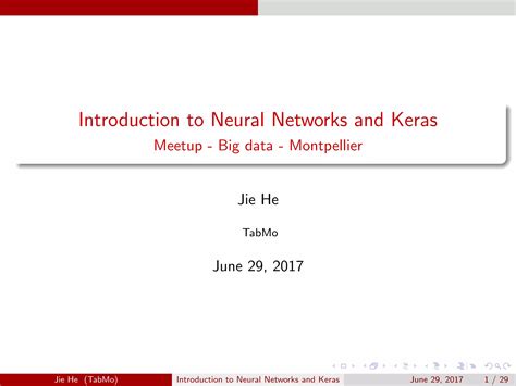 Introduction To Neural Networks And Keras Pdf