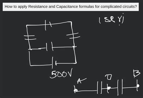 How To Apply Resistance And Capacitance Formulas For Complicated Question