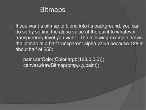 Mobile Computing With Android Acst Bitmaps Fonts And Gestures