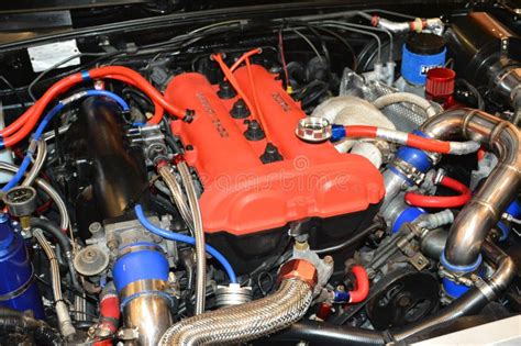 Mazda Miata Mx5 Engine At Mazda Day In Paranaque Philippines Editorial