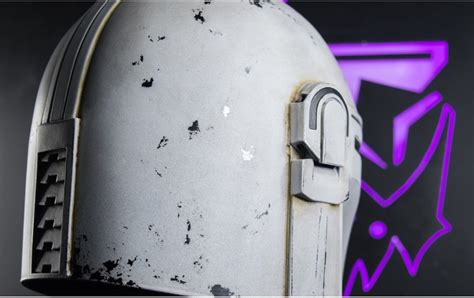 White Din Djarin Mandalorian Helmet Samoilovart