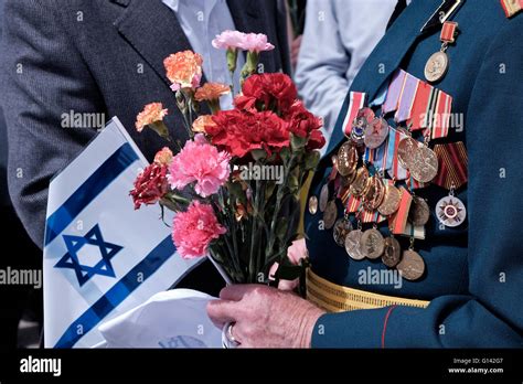 A Soviet Jewish World War Ii Veteran With Medals Pinned In His Old