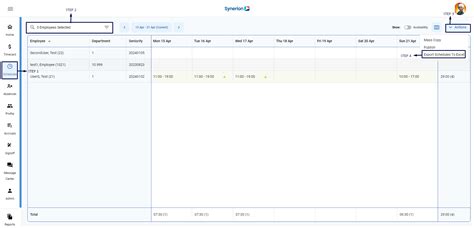 Export Schedules To Excel Synerion Agile Help