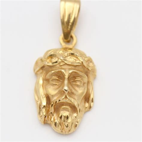 Comprar Colgante Rostro De Cristo De Oro De Segunda Mano E354969a