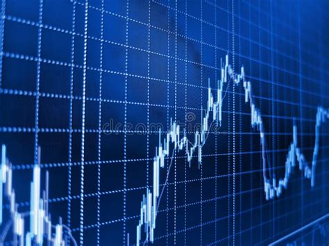 Abstract Graphs And Statistics In A Modern City Sky Business Analysis
