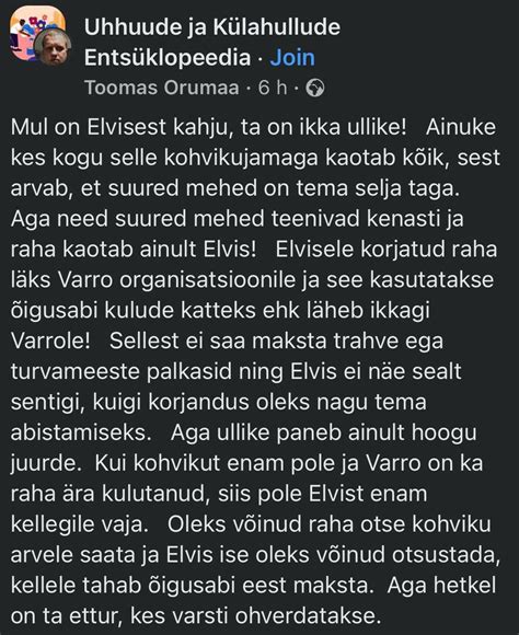 Aga äkki Ajab Varro Lihtsalt Tuhhi Kokku Endale R Eesti