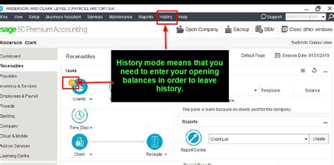 How To Adjust Opening Balances After Exiting History Mode In Sage 50 CA