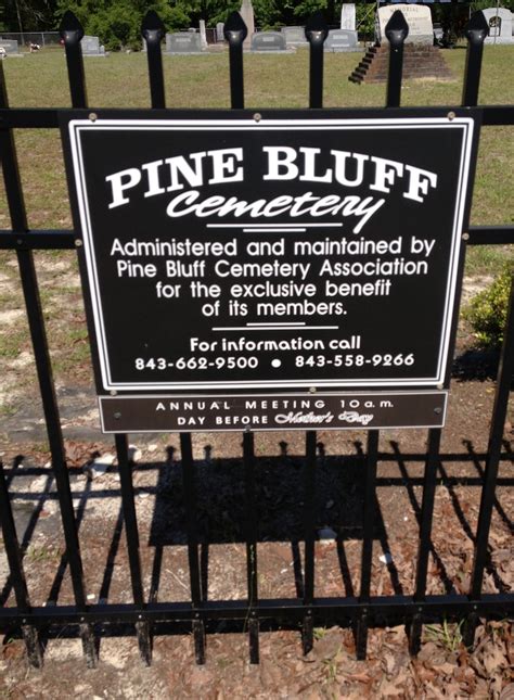Pine Bluff Cemetery På South Carolina ‑ Find A Grave Begravningsplats
