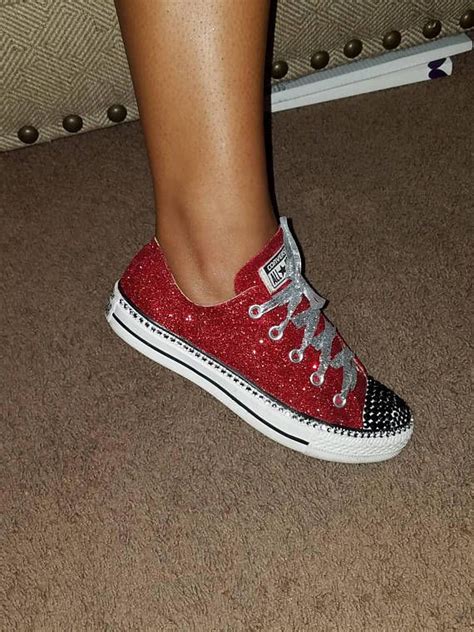 Bling Converse Girls Shoes Bling Converse Diy Shoes