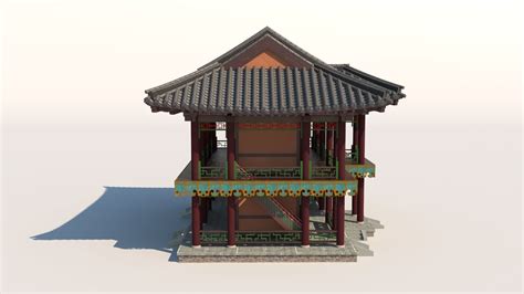 중국 클래식 하우스 3d 모델 10 Max Free3d