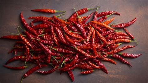 Premium Photo Delicious Piment Despelette Top Down View