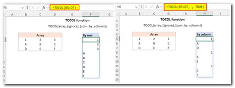 Learn Excel Excel Tocol Function Convert Range To Single Column
