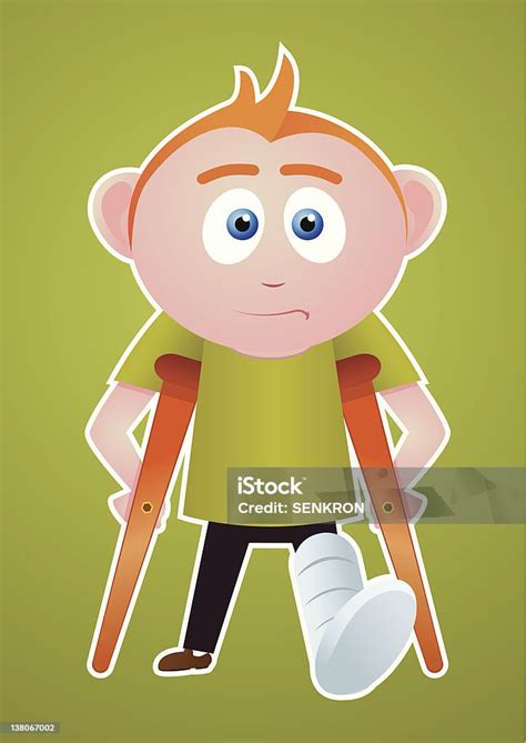 Broken Leg Stock Illustration Download Image Now Adult Assistance
