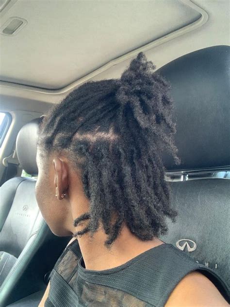 Half Up Half Down Loc Style