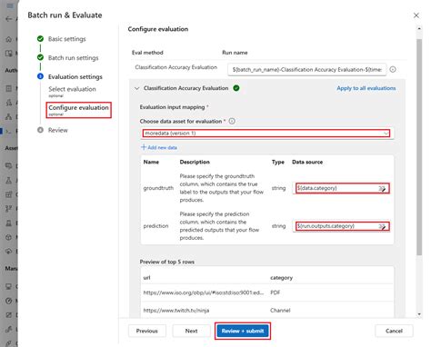 Submit A Batch Run To Evaluate A Prompt Flow Azure Machine Learning Microsoft Learn