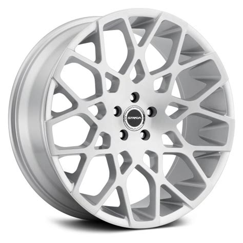 Strada® Buca Wheels Silver With Brushed Face Rims