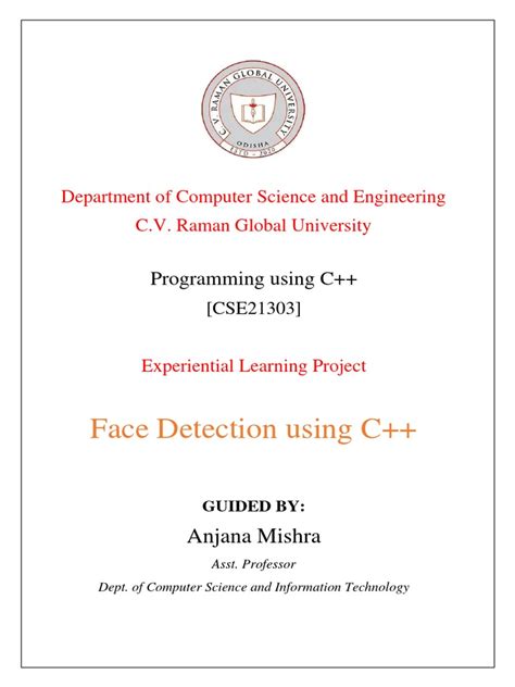 Report C Project Face Detection Pdf Computer Engineering Computing