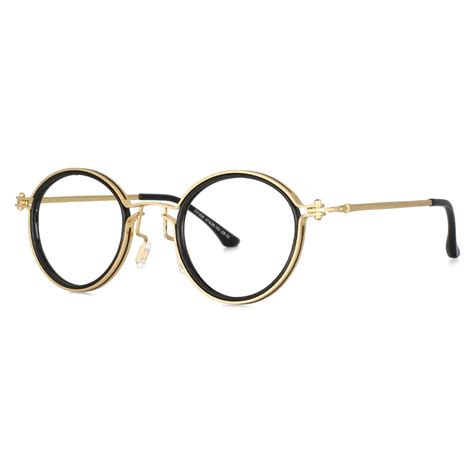 53813 Retro Anti Blue Light Round Optical Metal Gl Grandado