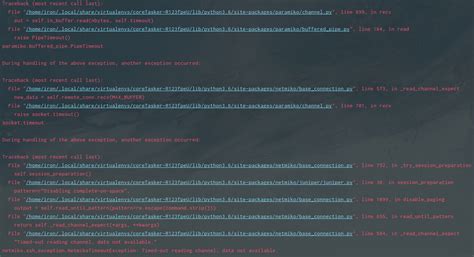 Netmiko Ssh Exception NetmikoTimeoutException Timed Out Reading