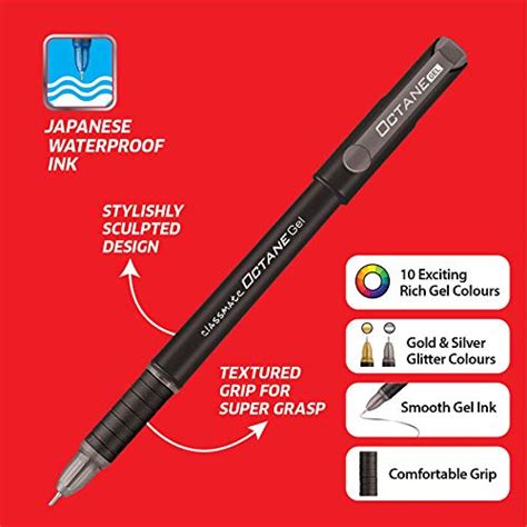 Buy Classmate Octane Colour Burst Multicolour Gel Pens Pack Of 10 In