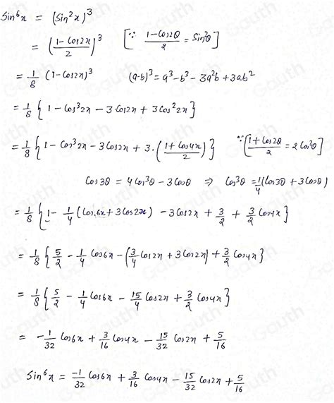 Solved Use A Power Reducing Identity To Rewrite The Following